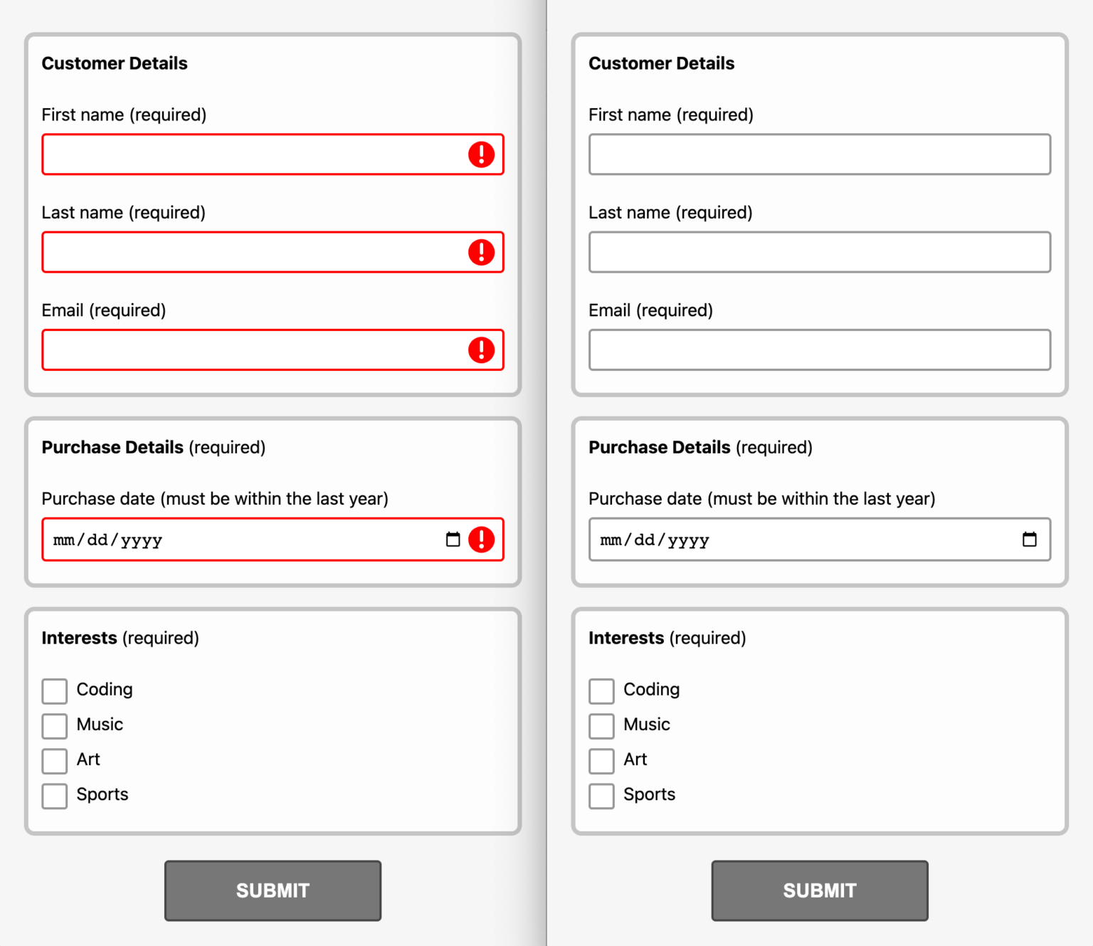 Progressively Enhanced Form Validation Part 2 Layering In Javascript Cloud Four